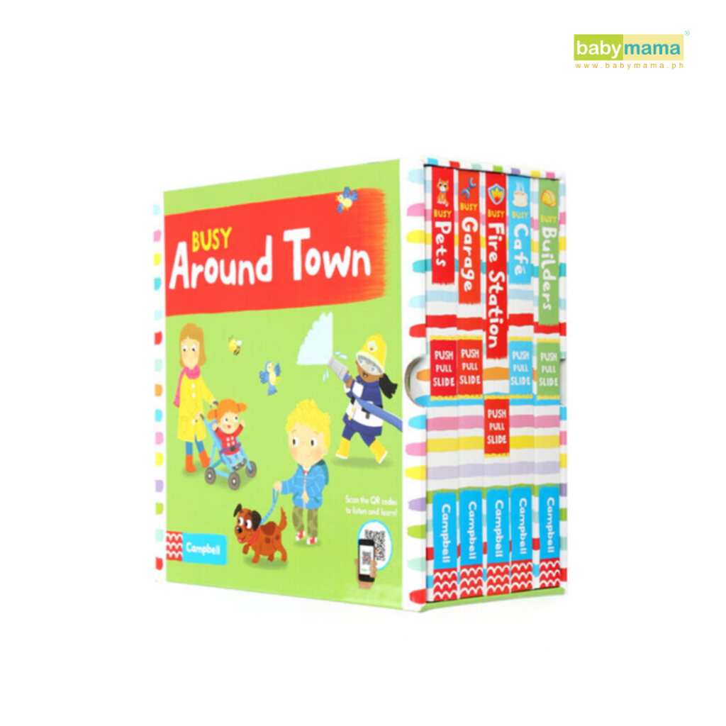 Babymama - Busy Around Town Interactive Book (5 book boxed set ...