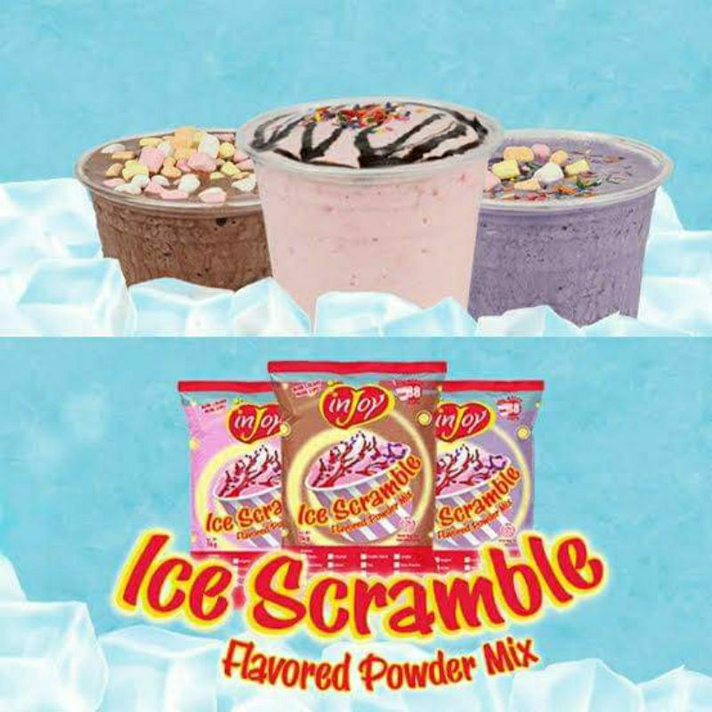 Injoy Ice Scramble Classic Ube Chocolate 1kilo | Shopee Philippines