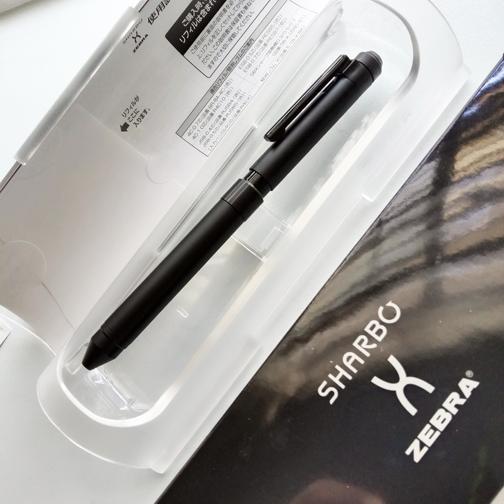 ZEBRA SHARBO X ST3 Multipen Matte Black - Accepts Size D1 or 4C Refill | Shopee Philippines