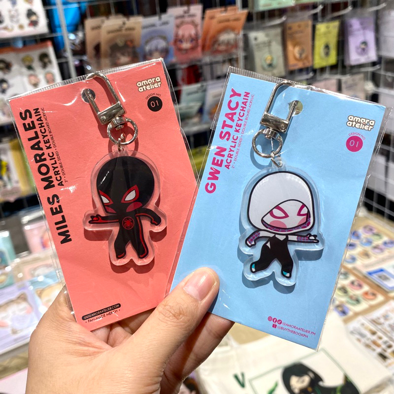 Spider-man: Across the Spiderverse Fan-made Acrylic Keychains | Amora ...