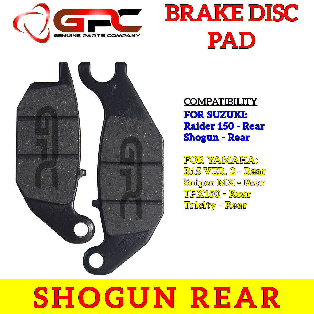 SHOGUN/XRM TRINITY BRAKE DISC PAD GPC | Shopee Philippines