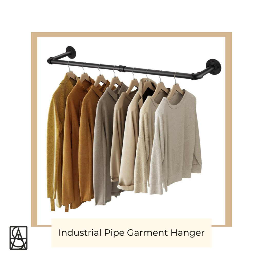 Heavy Duty Detachable Garment Bar Space-Saving Hanging Clothes Rack ...