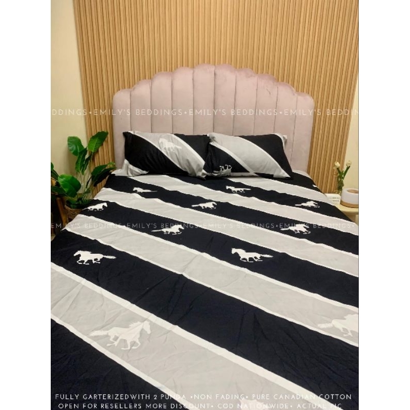 NEW ‼️KING FULL GARTER CANADIAN COTTON 3 IN 1 BEDSHEET (1 FULL GARTER BEDSHEET WITH 2 PILLOWCASE ...