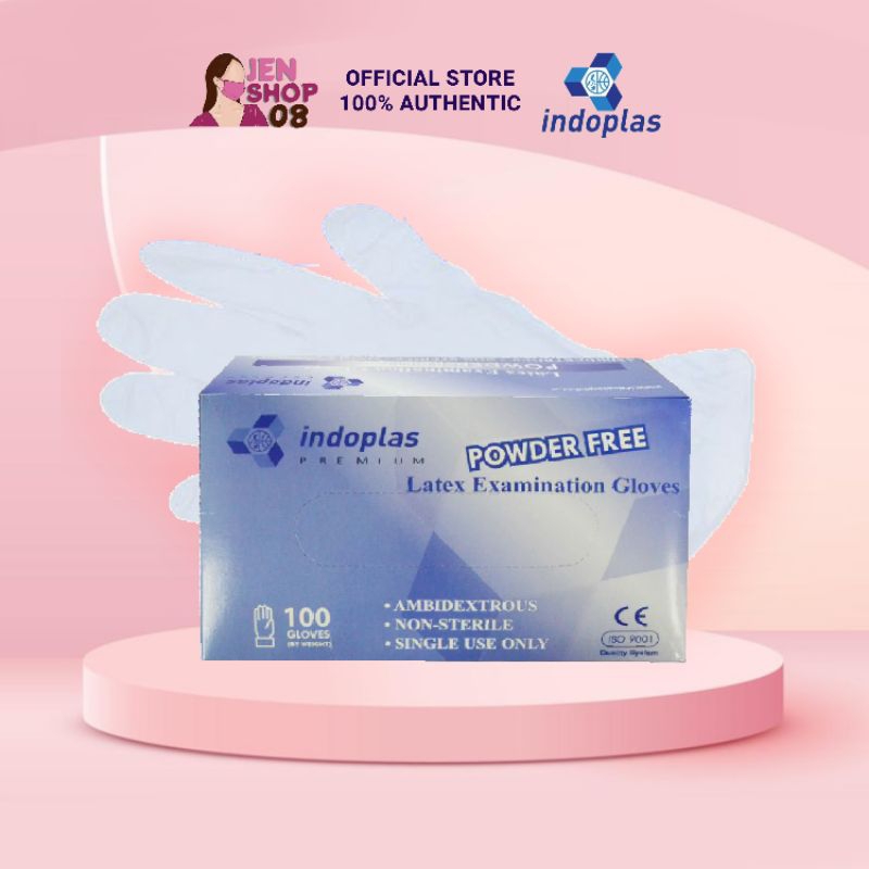 Indoplas Powder Free Examination Latex Gloves Box of 100s FAST SHIPPING ...
