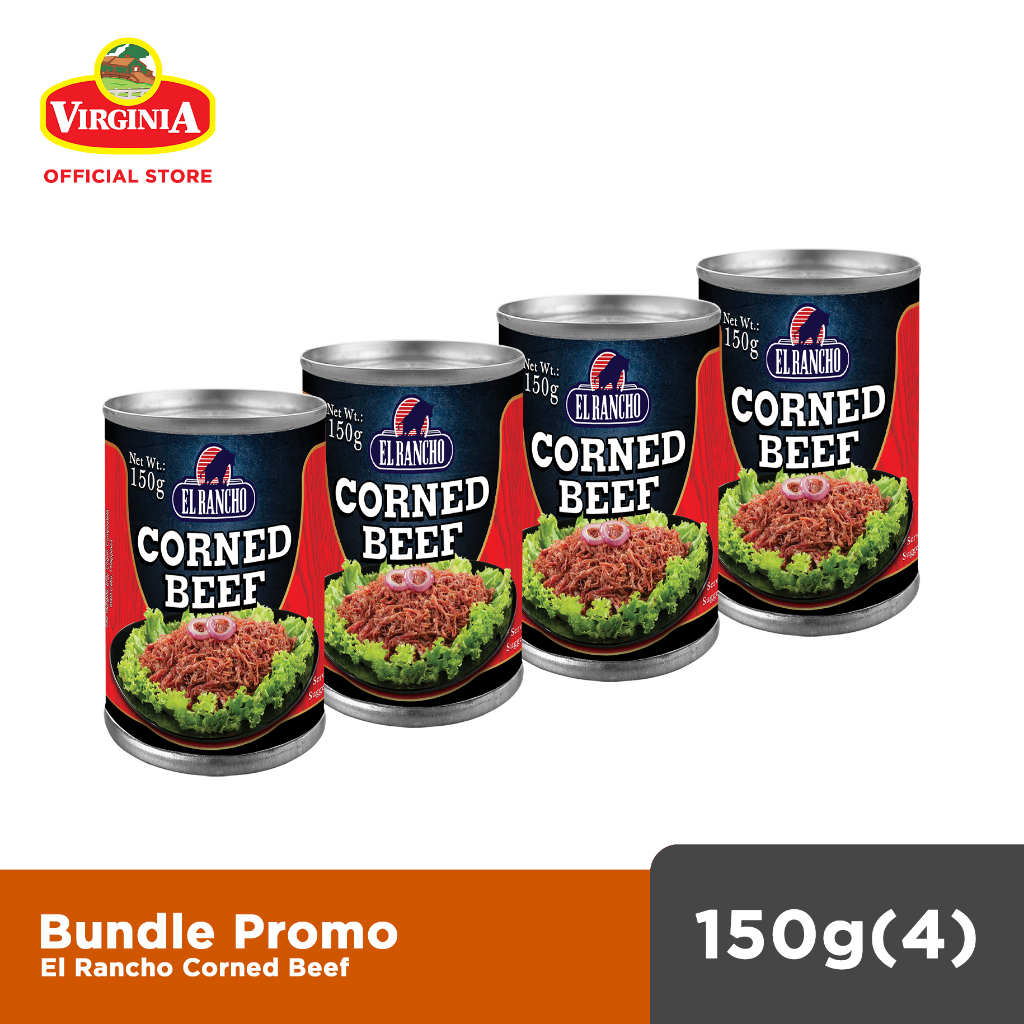 El Rancho Corned Beef 150g x 4 | Shopee Philippines