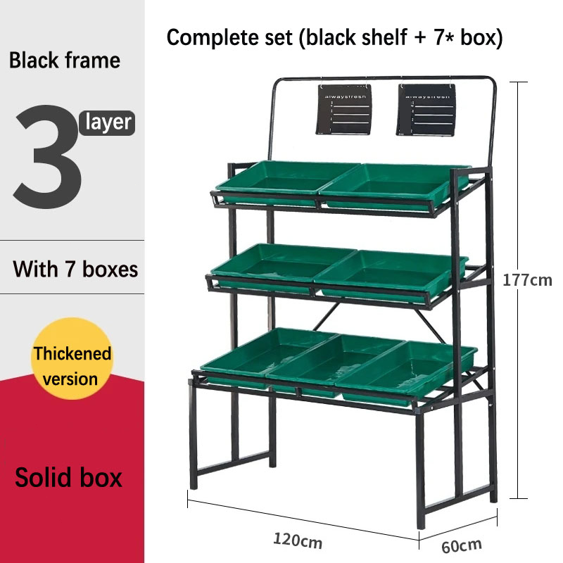 Convenience store fruit and vegetable rack shelf supermarket fruit ...