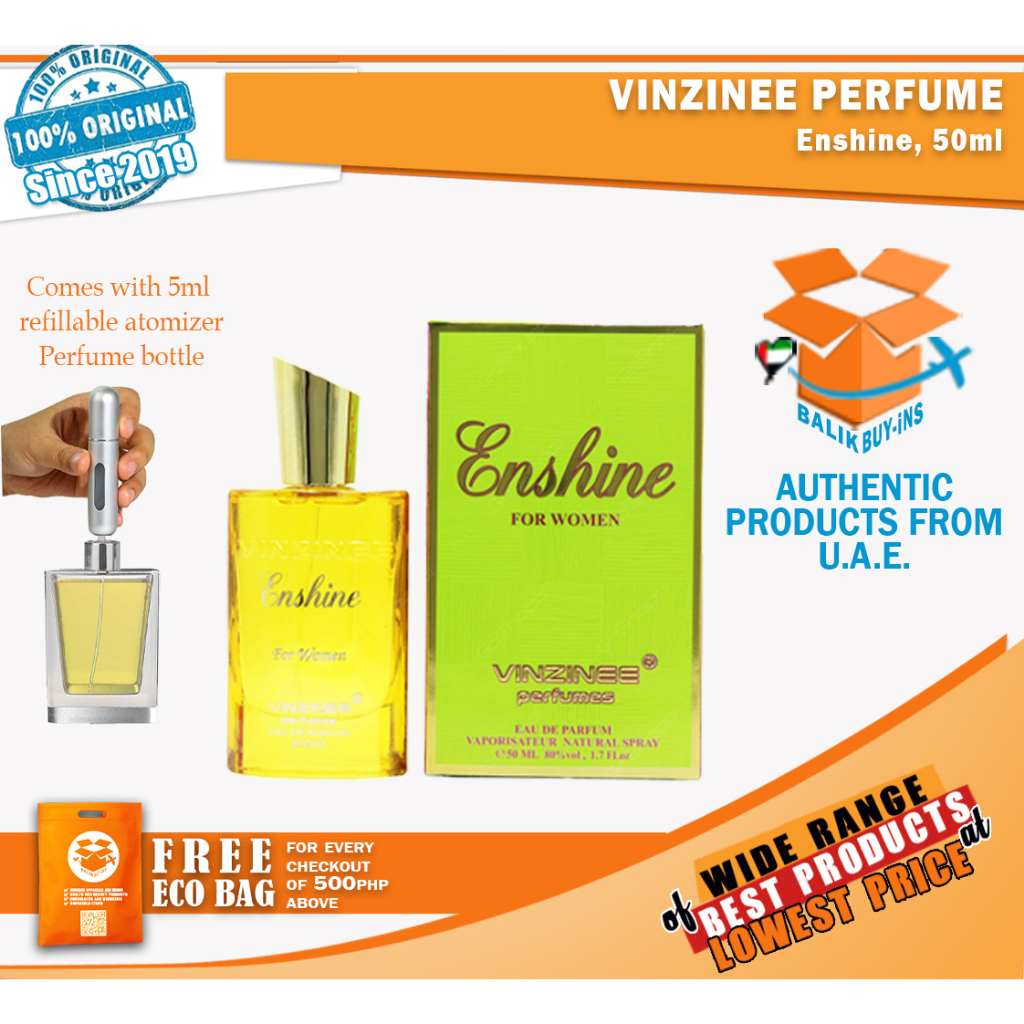 VINZINEE ENSHINE, 50ML Oil Based Long lasting perfume for women - Inspired by INCANTO SHINE ...