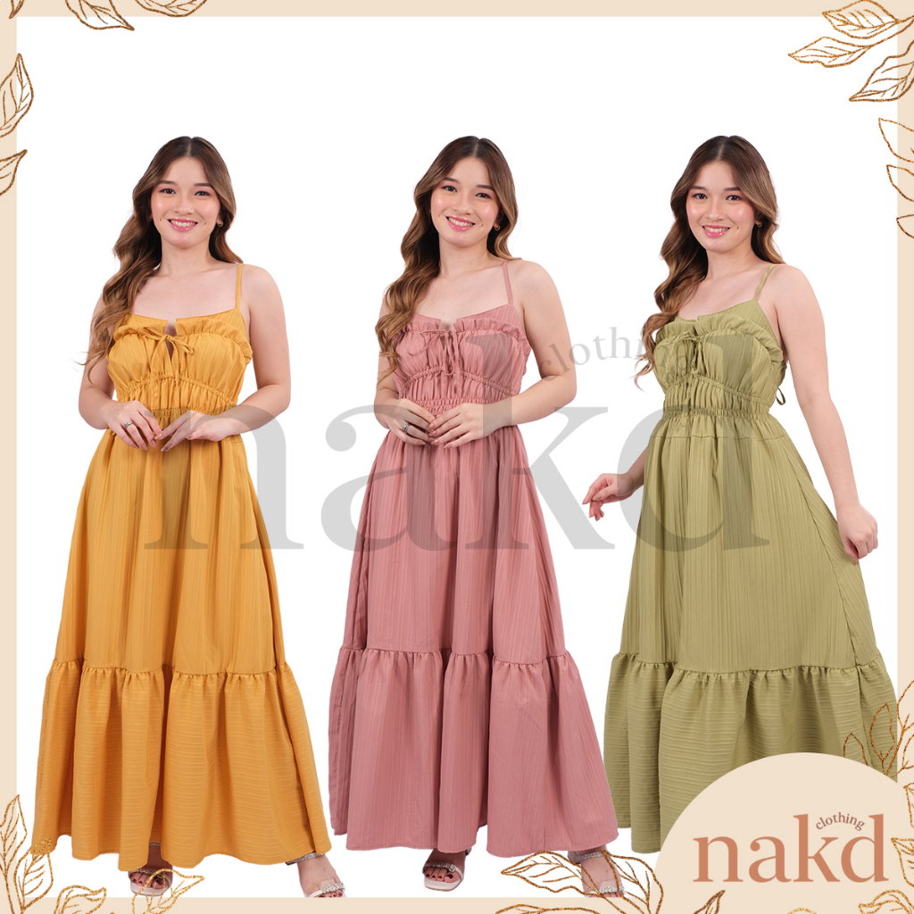 NAKD FASHION AMAIAH SEXY SELF TIE STRAPS DAILY CASUAL BASIC LAYERED ...