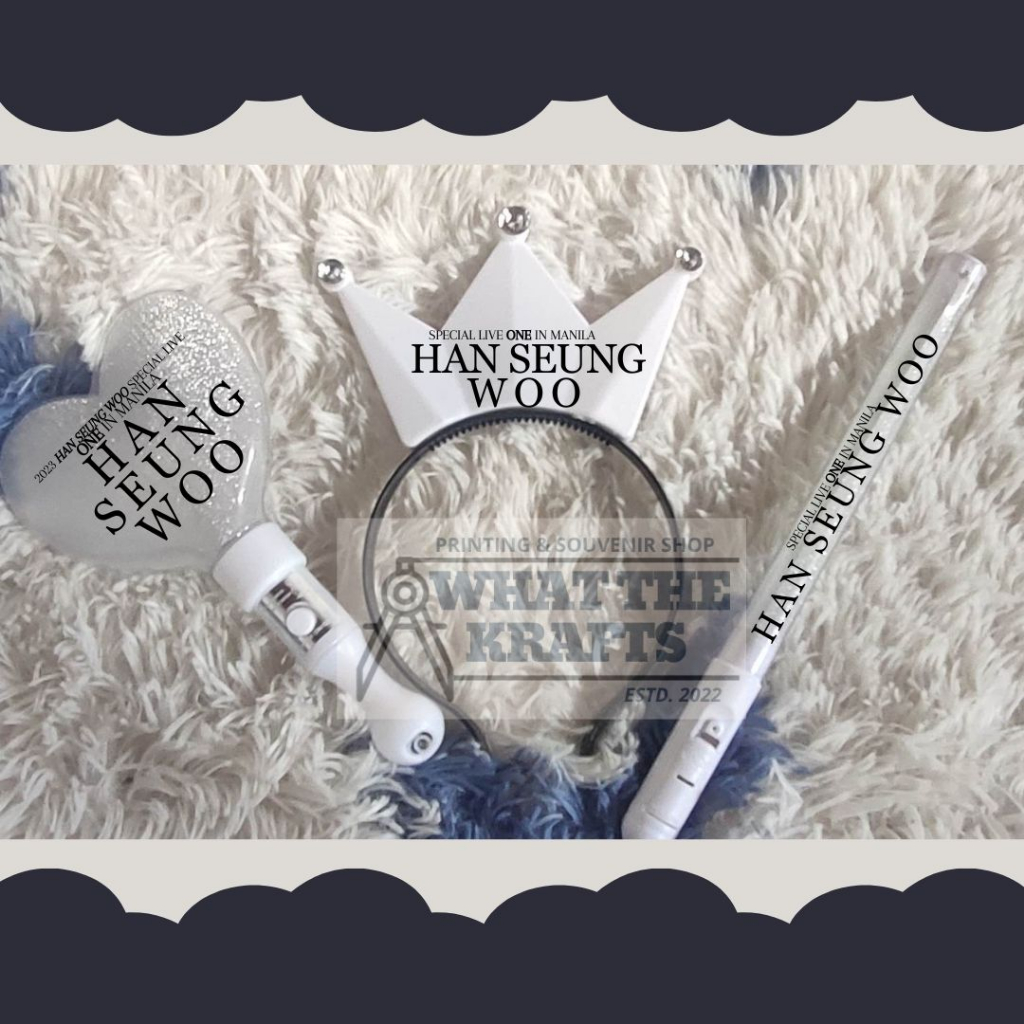 HAN SEUNG WOO LED CROWN BLINKING HEADBAND HEART STAR PENLIGHT ...