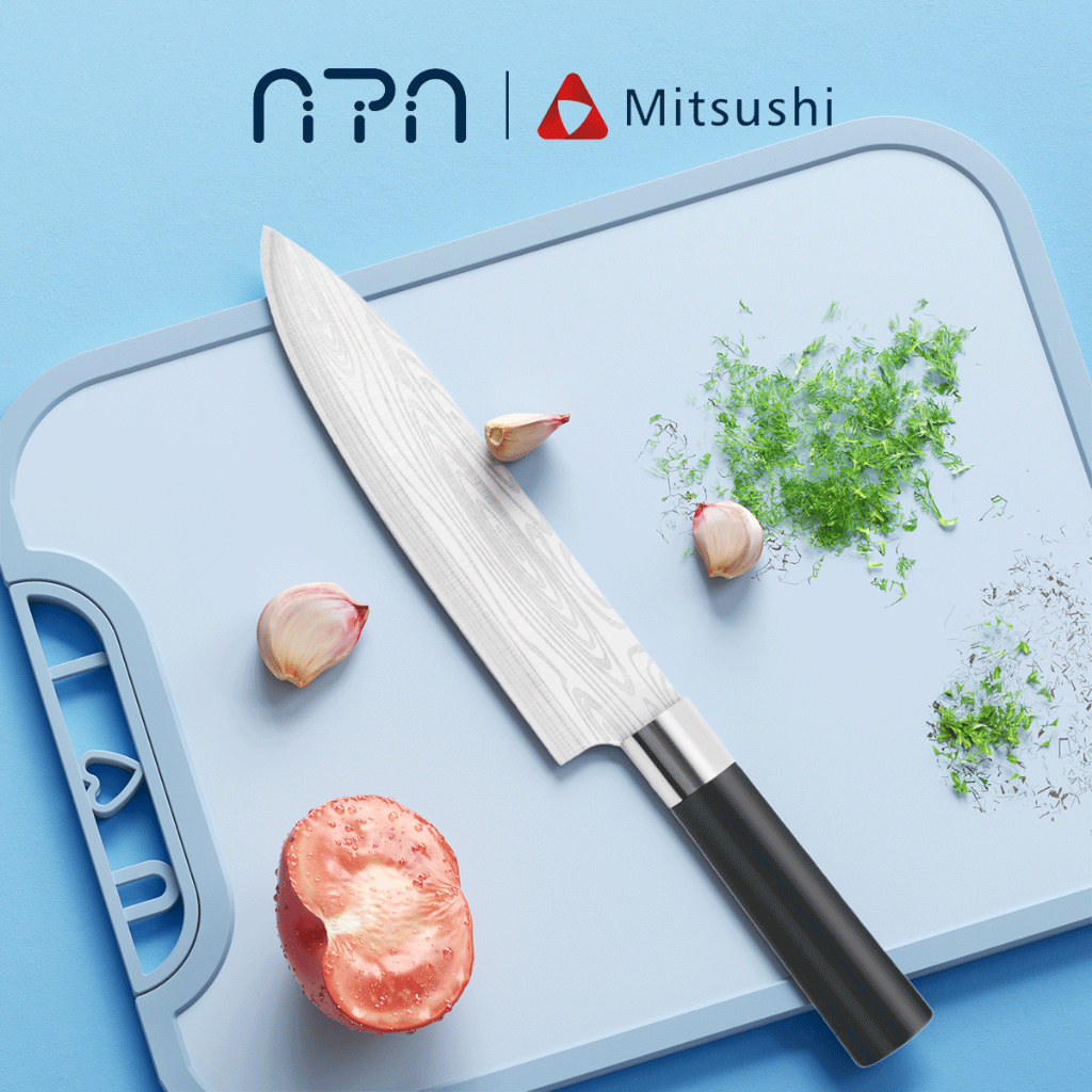 Nipiin Japanese Kitchen Chopper Stainless Steel Sharp Chef Knife ...