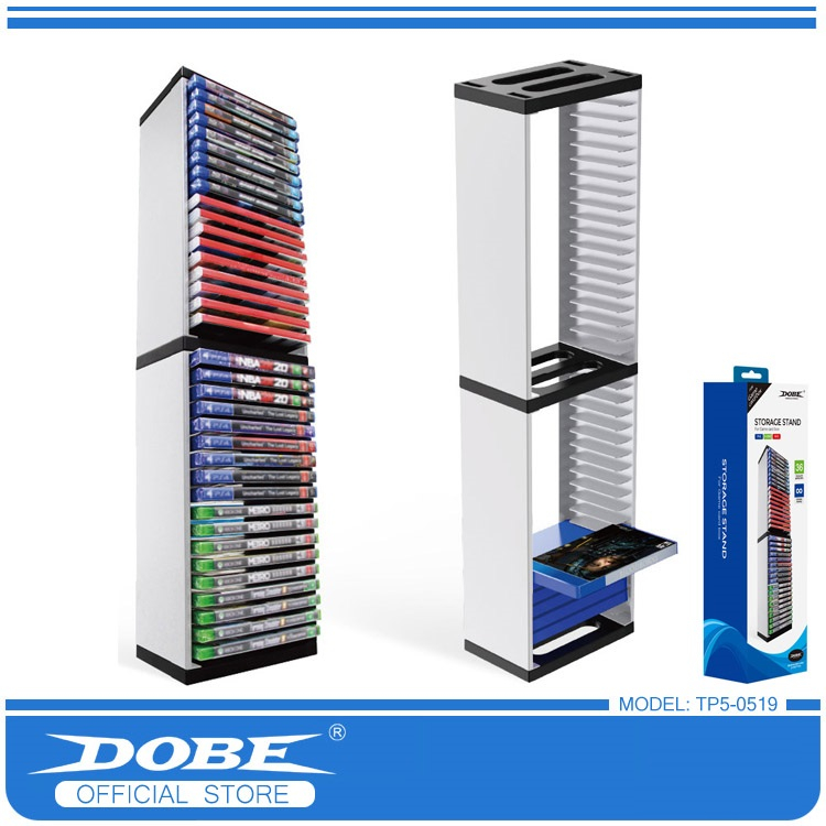 Dobe 12-Slot CD Game Disc Case Shelf Storage Rack Vertical Deck PS4 ...