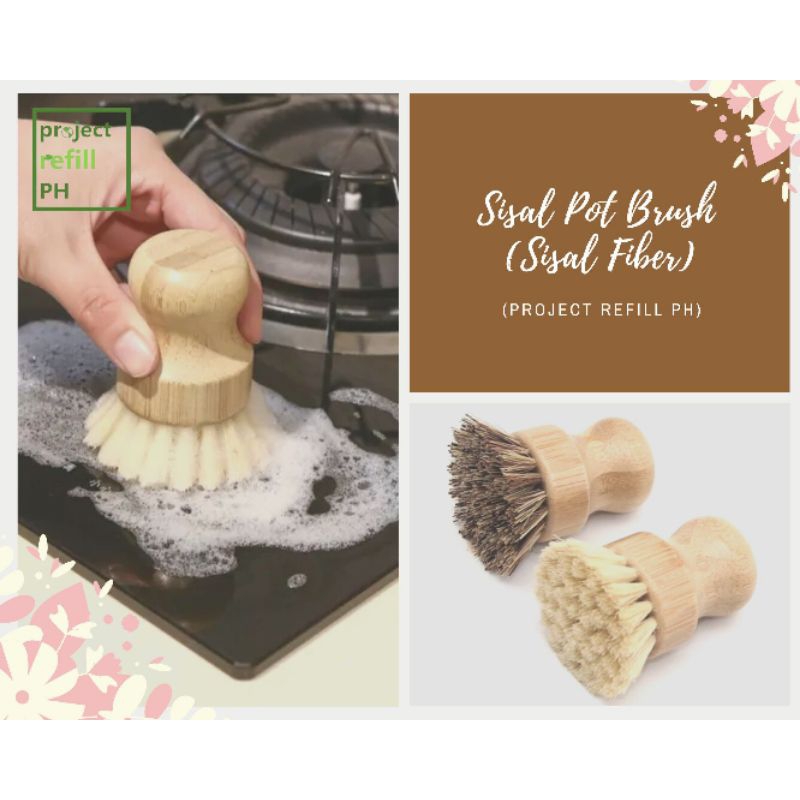 Sisal Pot Brush without Handle Eco Friendly (Sold per Piece) | Shopee ...