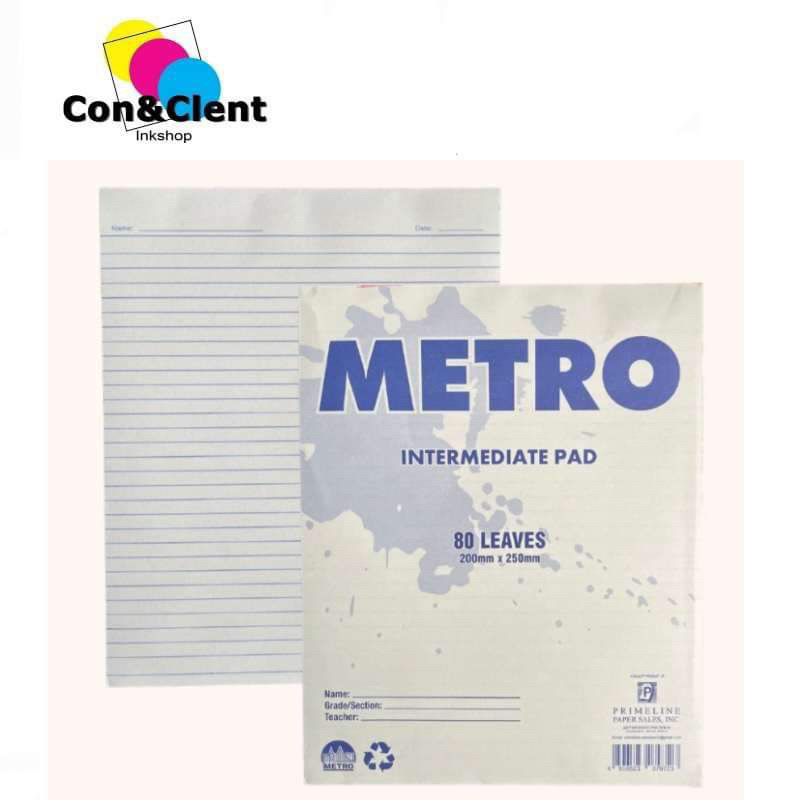 RAMDOM BRAND INTERMEDIATE PAD OR YELLOW PAD NO 80LEAVES 10PADS/PACK ...