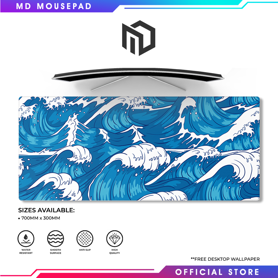 MD Mousepad | Wave 02 | Extended Large Gaming Mouse pad | Shopee ...