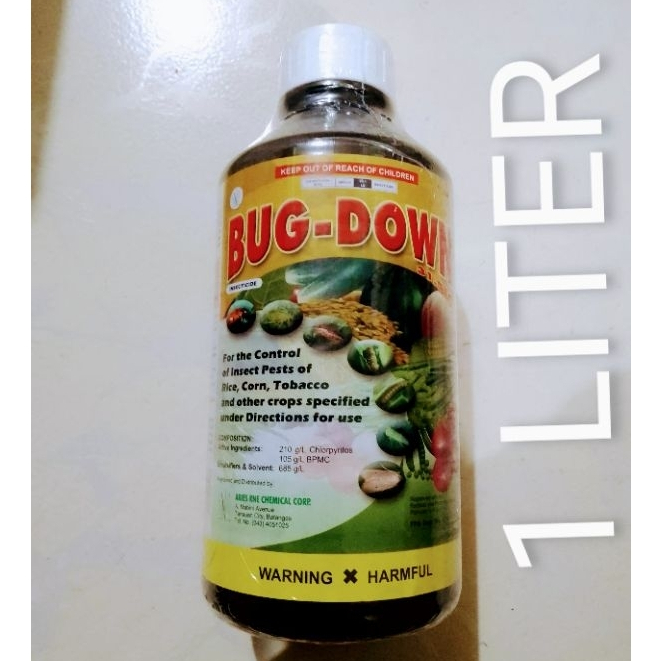 BUG-DOWN CHLORPYRIFOS INSECTICIDE/LIKE BRODAN(1LITER) | Shopee Philippines
