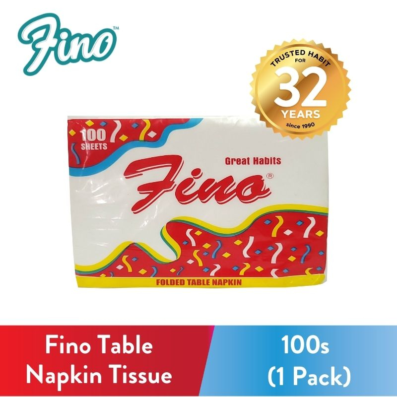 Fino Table Napkin Tissue 100 Sheets | Shopee Philippines