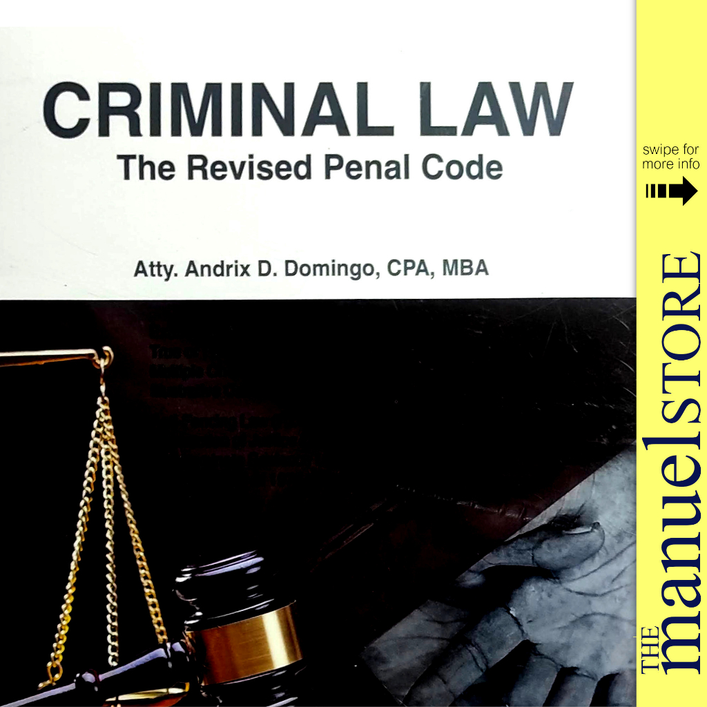 Domingo (2022/2023/2025) - Criminal Law - Revised Penal Code RPC Book 1 ...