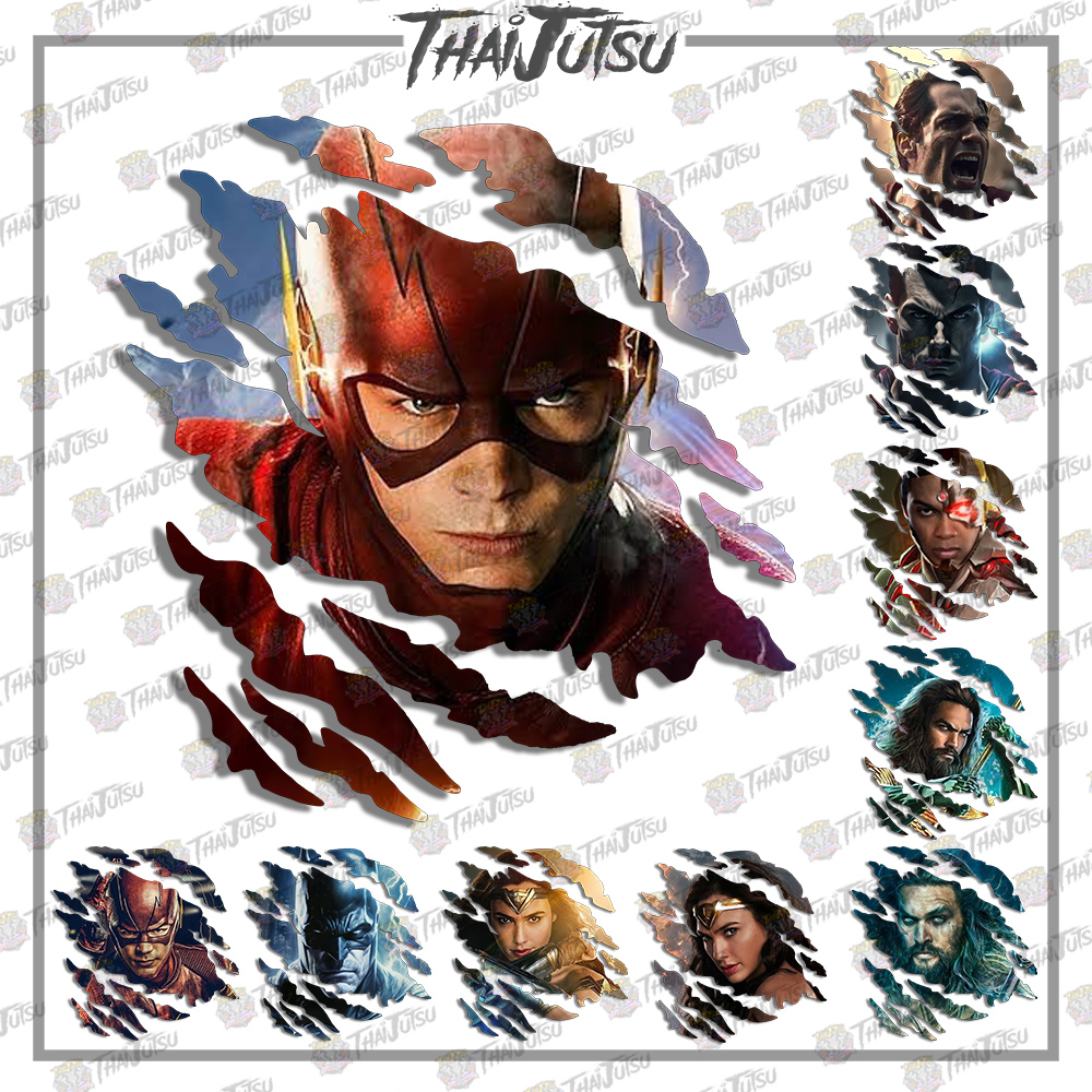 JUSTICE LEAGUE | ANIME SCRATCH STICKER【ThaijutsuStickers】 | Shopee ...