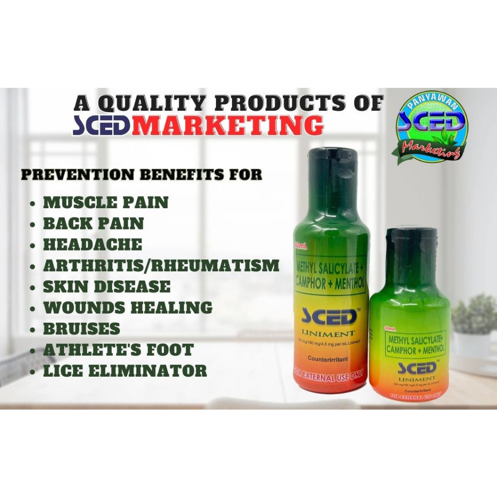 Sced Liniment oil (60ml) | Shopee Philippines