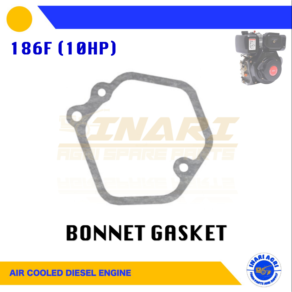 BONNET GASKET VALVE COVER GASKET 186F 10HP AIR COOLED DIESEL ENGINE ...