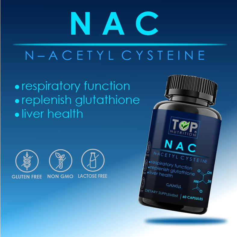 TOP NAC 600 mg N-Acetyl Cysteine 60 Caps | Shopee Philippines