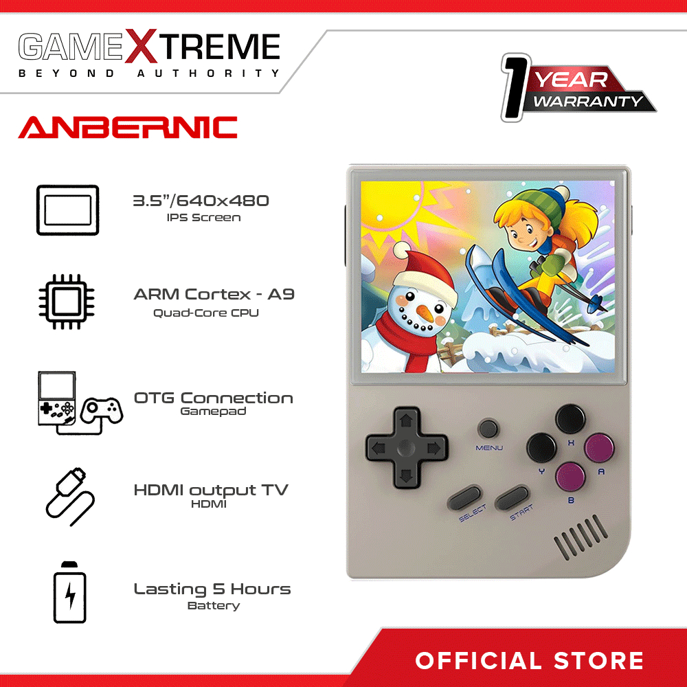 ANBERNIC RG35XX Retro Handheld Gaming Console iPS Screen Video Classic ...
