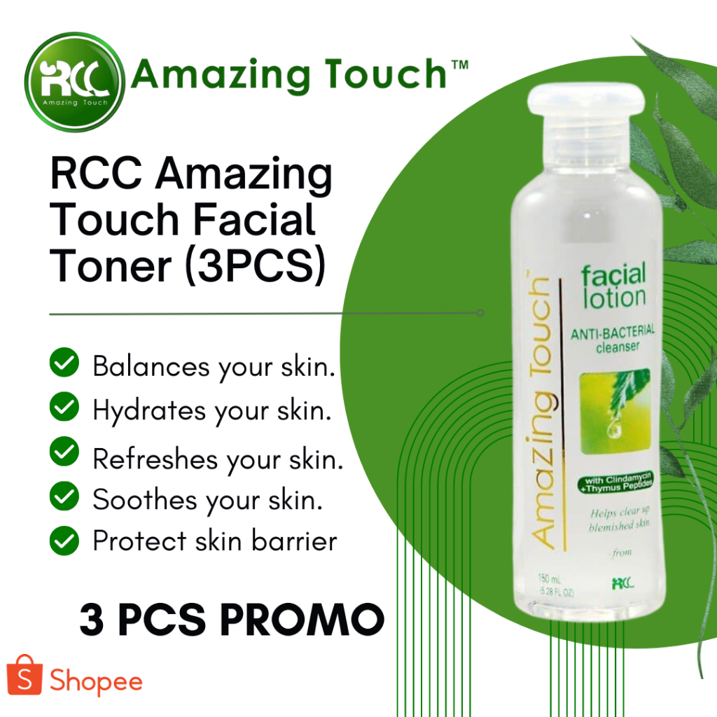 RCC Amazing Touch Facial Toner (3PCS) | Shopee Philippines