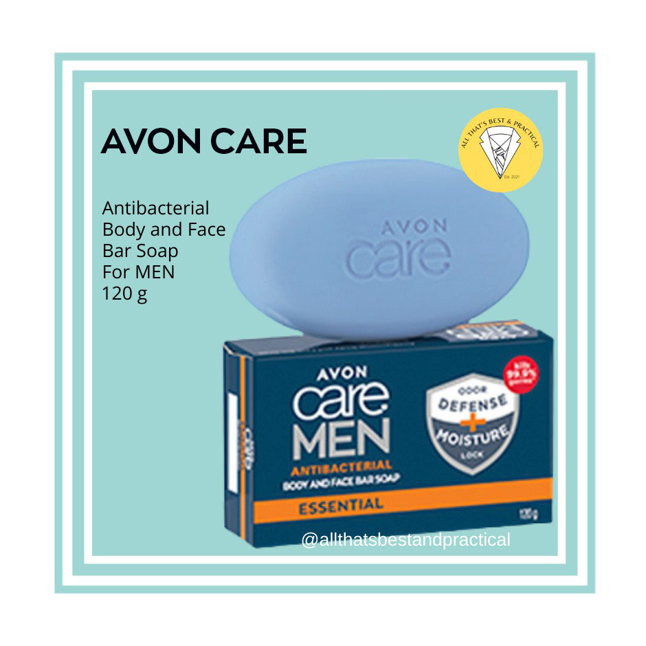 Avon Care Men Antibacterial Body and Face Bar Soap | Shopee Philippines