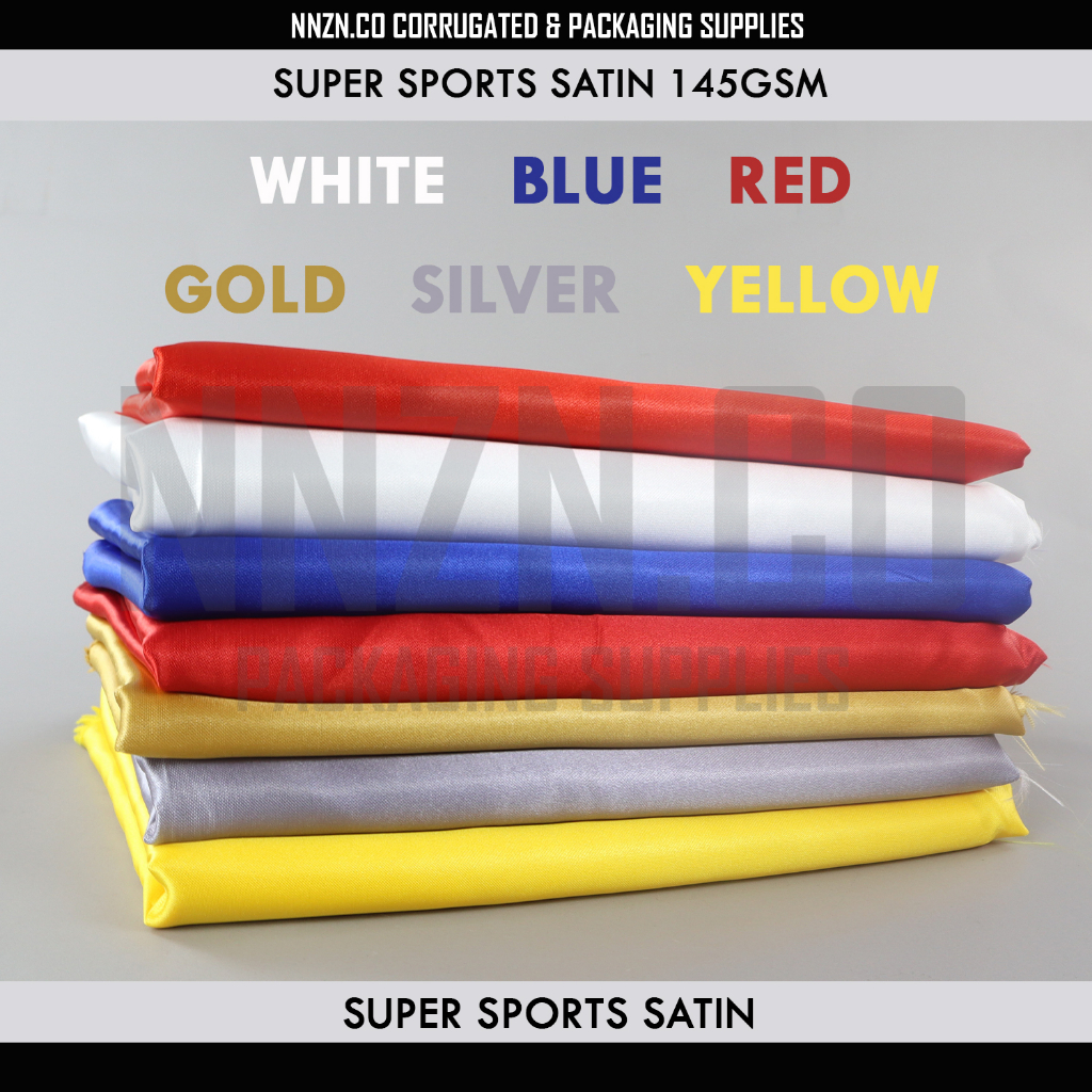 NNZN Premium Super Sports Satin Fabric 145gsm (PER KILO|YARD) | Shopee ...