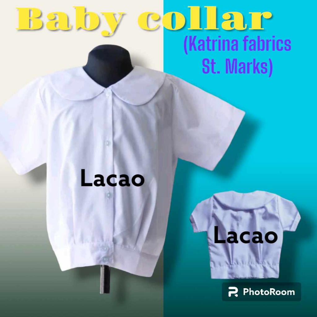 LACAO'S NEW ST. MARK'S UNIFORM (BABY COLLAR) | Shopee Philippines