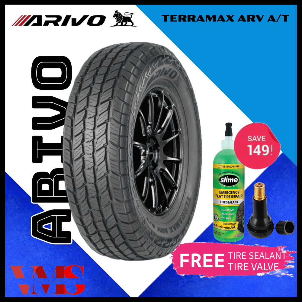 265/70R17 ARIVO TIRE TERRAMAX ARV A/T TUBELESS TIRE FOR CARS WITH FREE TIRE SEALANT & TIRE VALVE ...