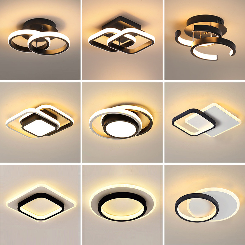 Modern Chandilier Ceiling Light for Living Room Tri color Corridor Lamp ...