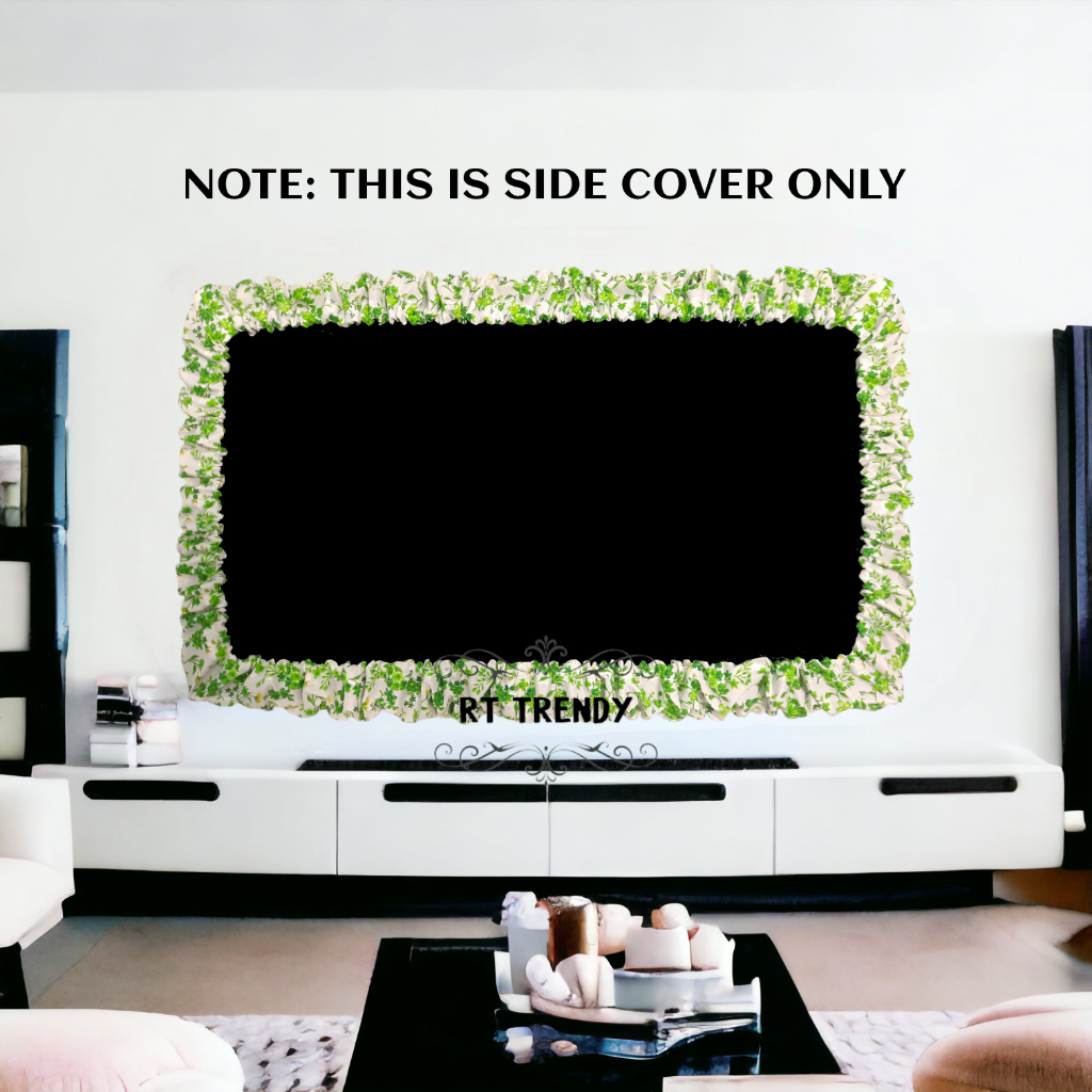 FASHIONABLE CLOTH DUST SIDE COVER FOR TV TELEVISION SMART LED (NO ...