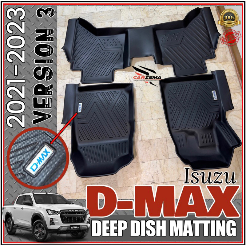 ISUZU DMAX 2021-2023 DEEP DISH MATTING VERSION 3 (d-max 2021 matting ...