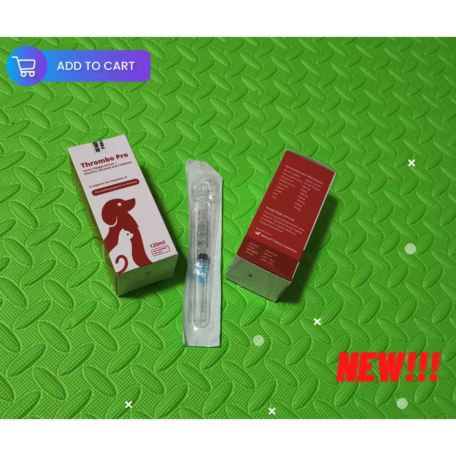 Thrombo Pro for Dogs and Cats 120 ML with Free Syringe | Shopee Philippines