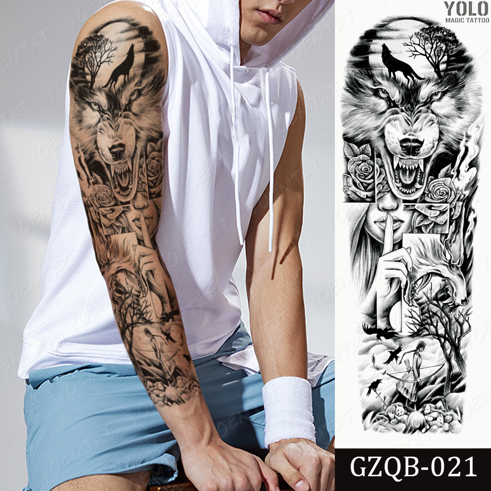 【YOLO】GZQB-021 MAGIC tattoo Arm Sleeve Tattoo chest tattoo water proof ...