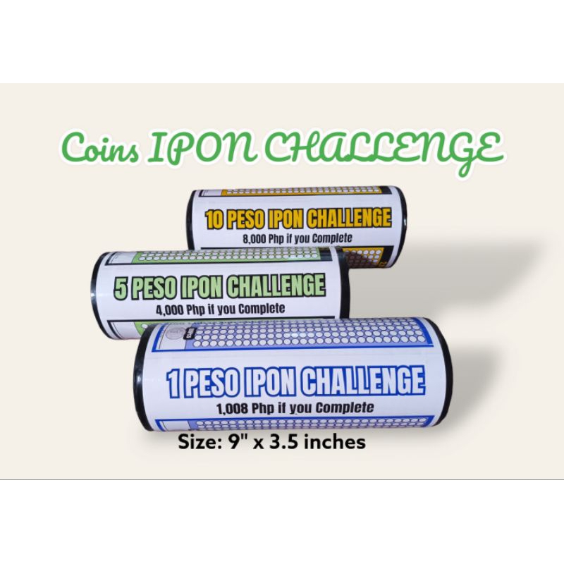 Coins IPON Challenge Coin bank Alkansya | Shopee Philippines