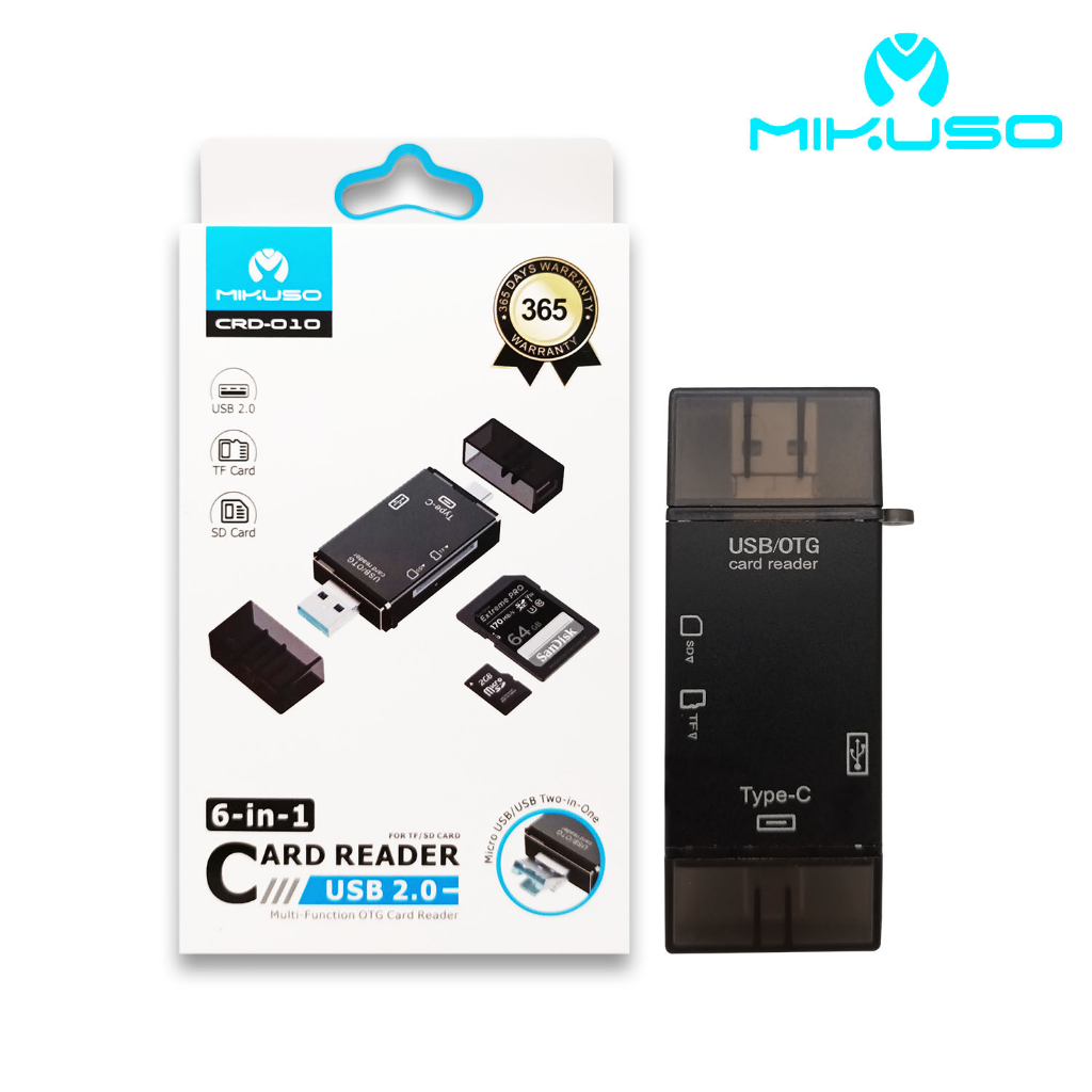 Mikuso CRD-010 6 in 1 Card Reader | Shopee Philippines
