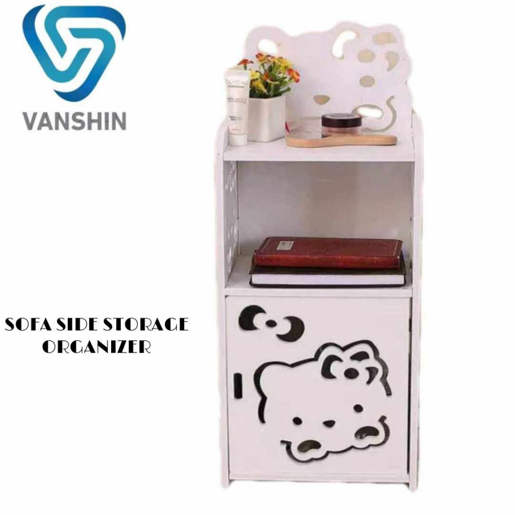 Vanshin Modern Square Mini DIY Hello Kitty Bedside Table with Face Sofa ...
