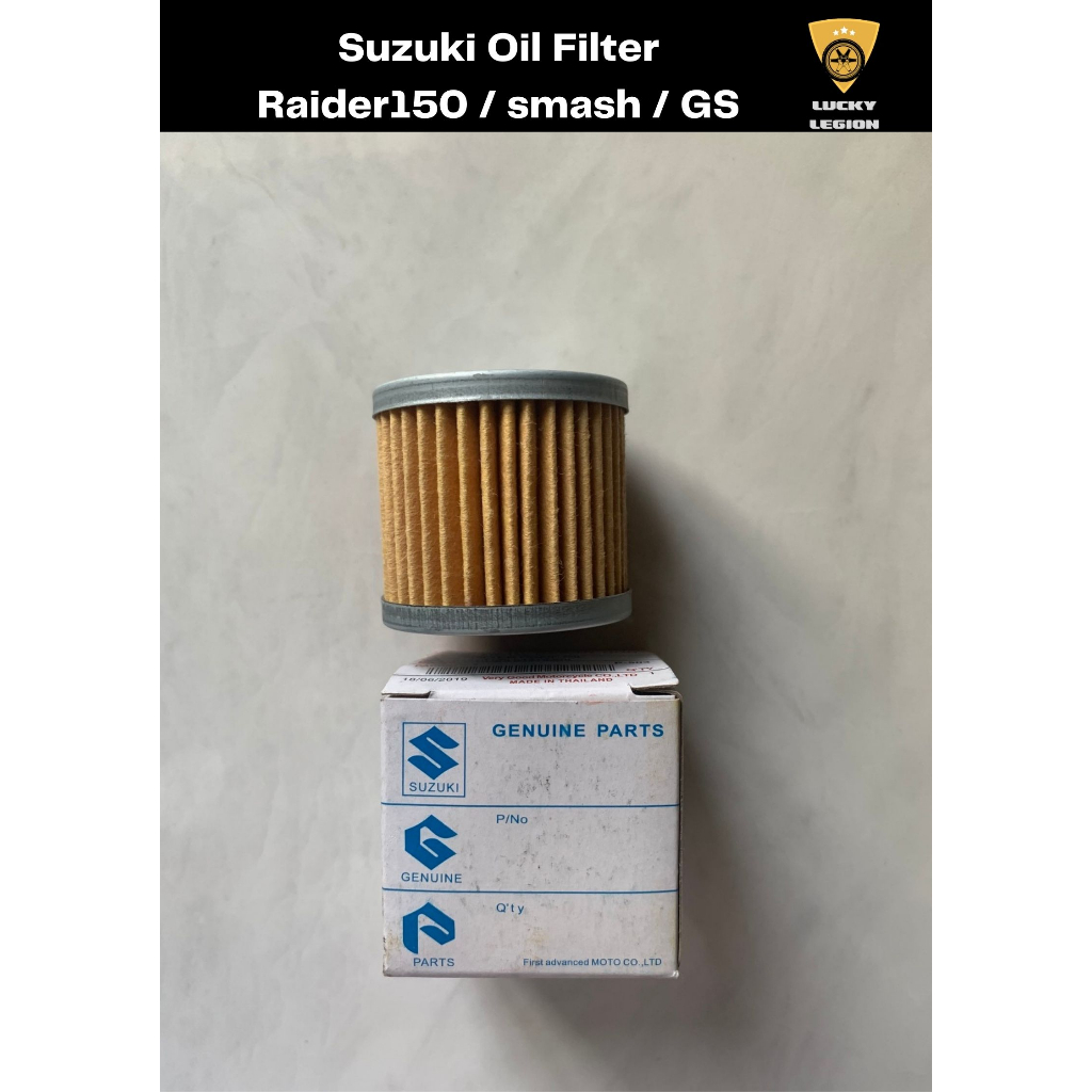 Lucky Legion Motorcycle Oil Filter Suzuki Raider150/Smash/GS Genuine ...