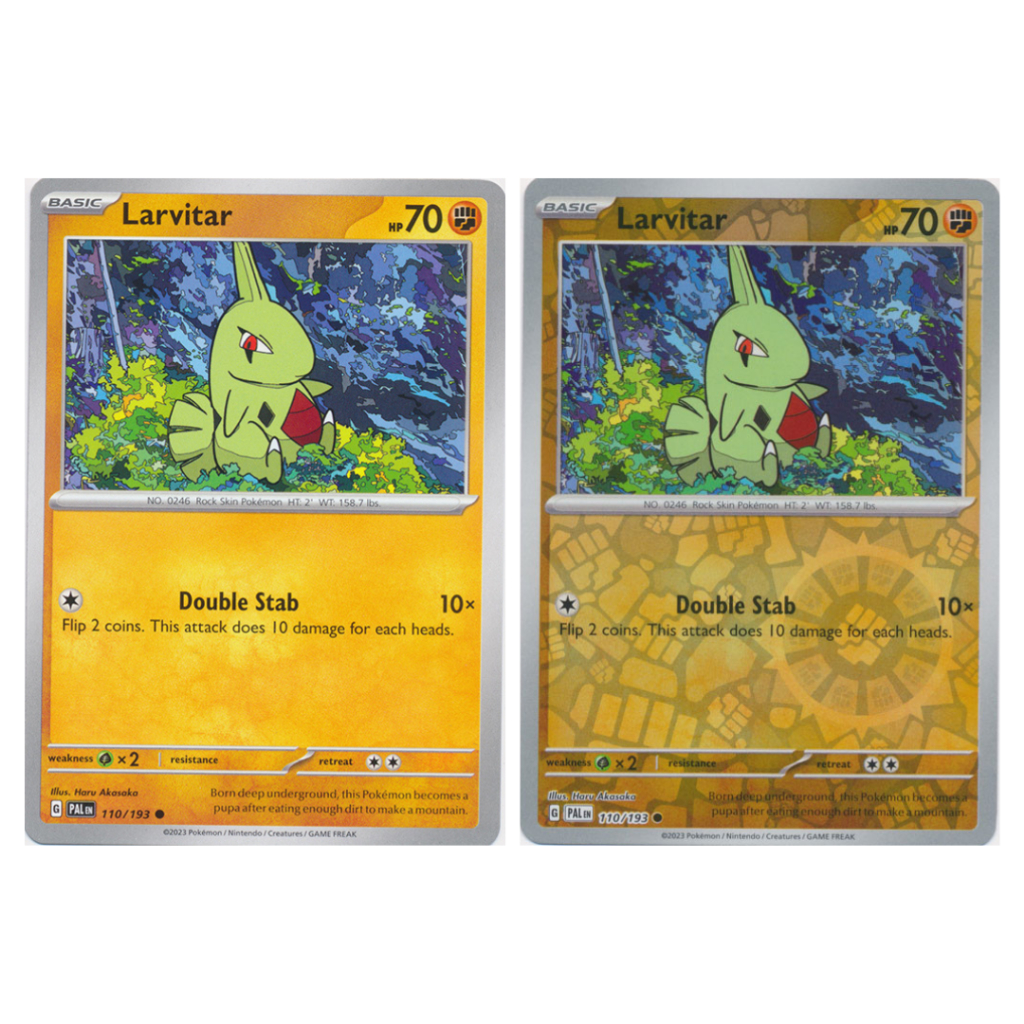 Larvitar 110/193 - Regular Rev Holo Common - SV02: Paldea Evolved (SV02 ...