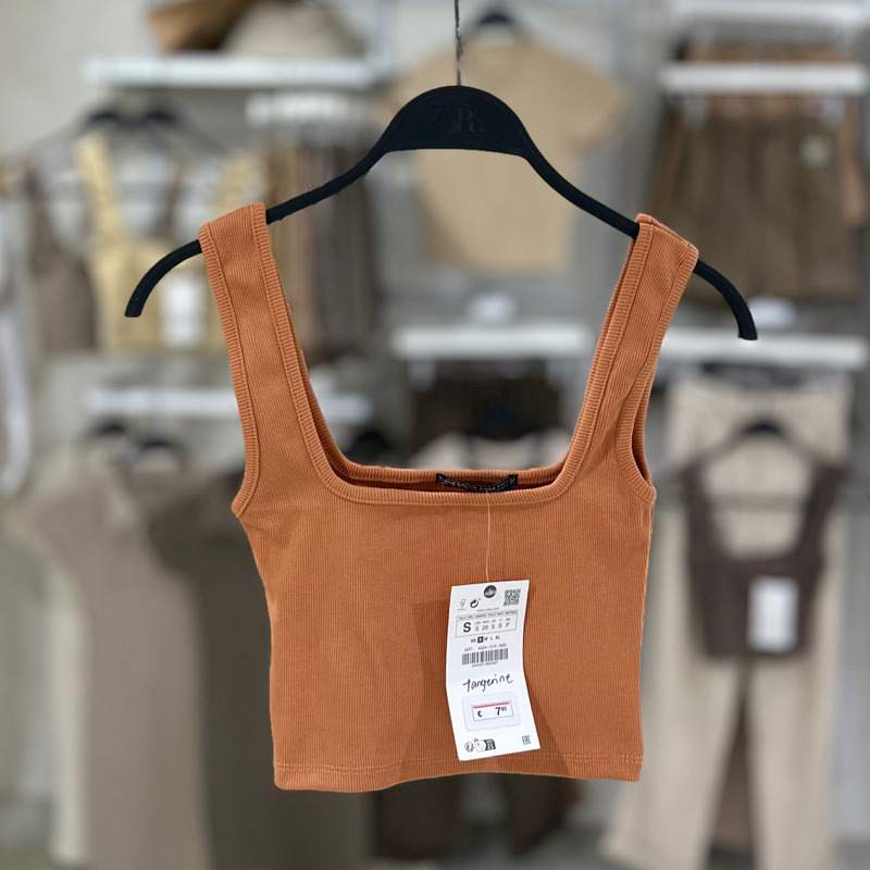 Square Tank Top Shoulder Strap Sando Women Trendy Square Neck Tank Crop ...