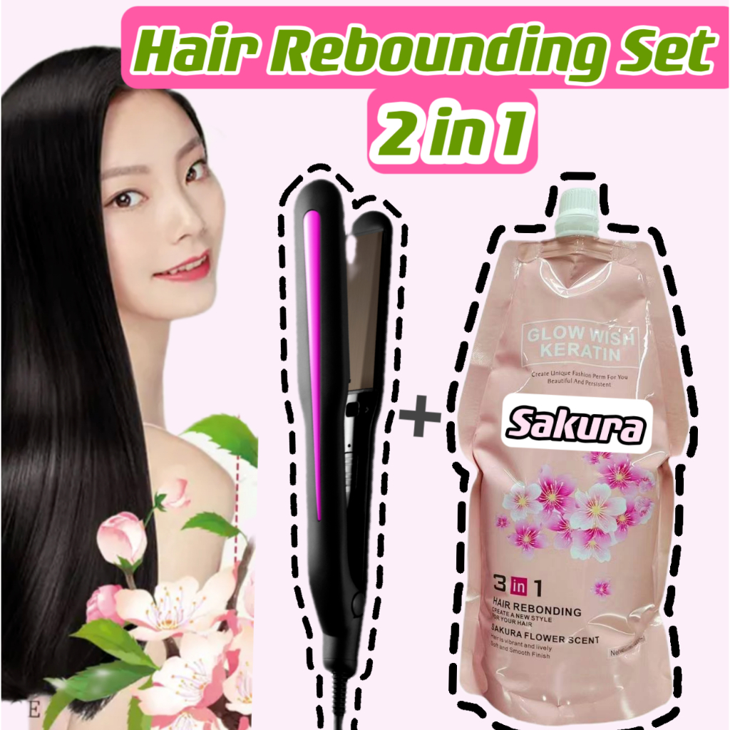 ladychoi hair rebonding set 2in1 Sakura 3in1 hair treatment Straighter ...