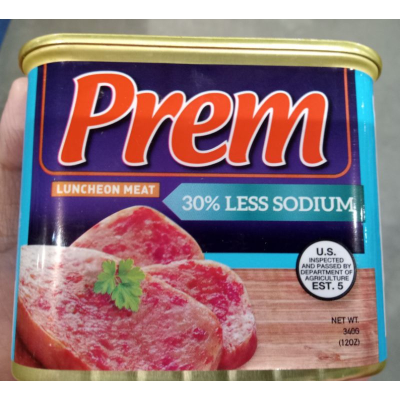Prem Luncheon Meat 30% Less Sodium 340g | Shopee Philippines