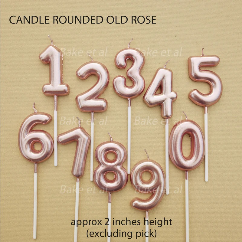 Birthday Candle Number Rounded cake topper | Shopee Philippines