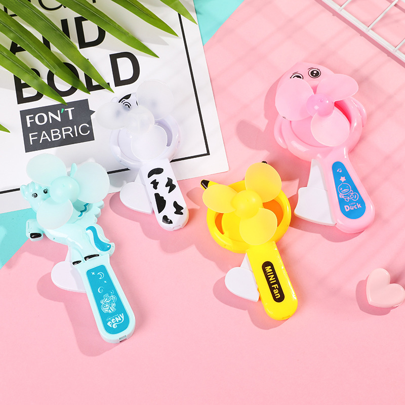 [RANDOM] Mini portable hand press fan, cute cartoons mini fan toy for ...