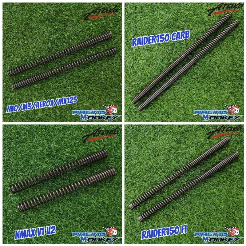 ⚠️⚠️⚠️ RACING MONKEY FRONT SHOCK SPRING AEROX/NMAX/M3/MIO/LC150/CLICK ...