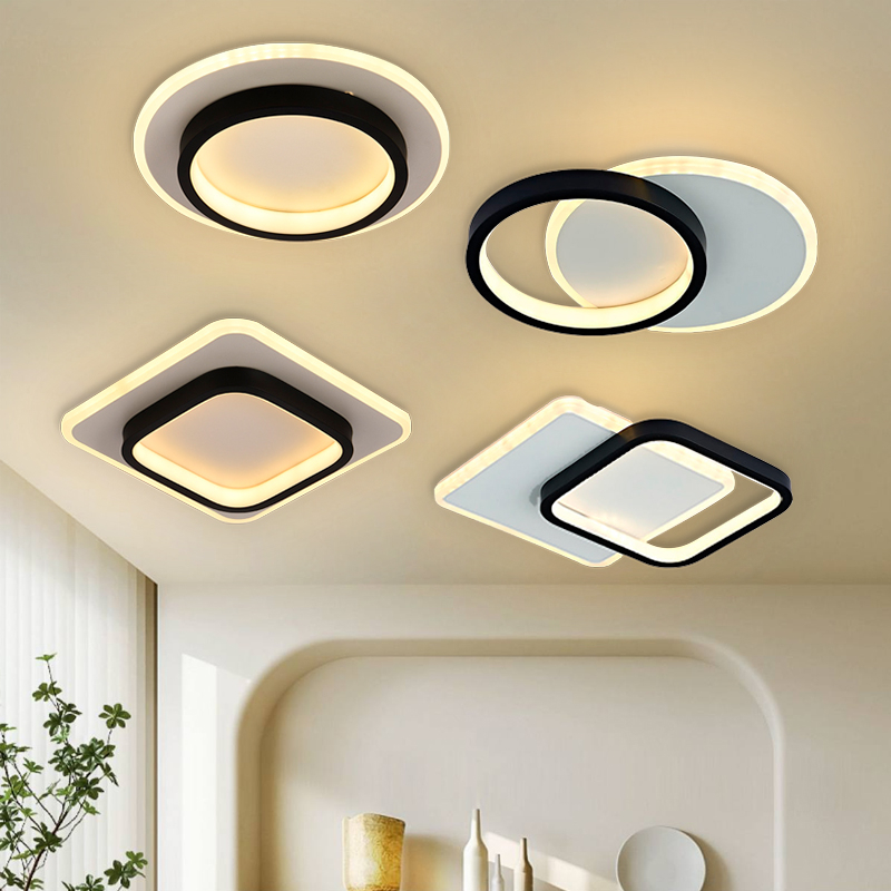 ENG_Lighting Tricolor Ceiling Light Bedroom Light Nordic Lights Center ...