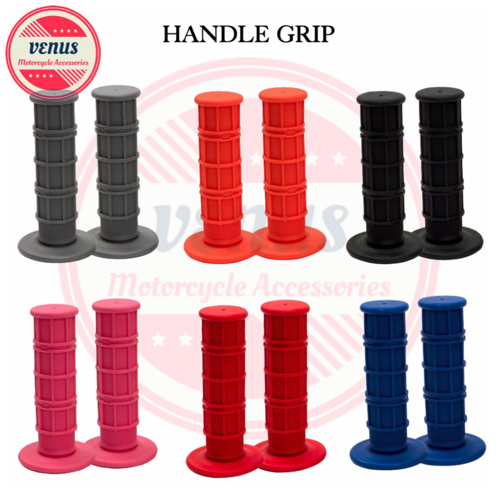 Venus Motorcycle Universal Soft Rubber 7/8" 22mm Rubber Handle Grip ...