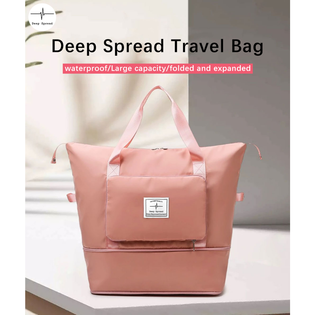 Deep Spread Large capacity folding waterproof travel bag | Shopee ...